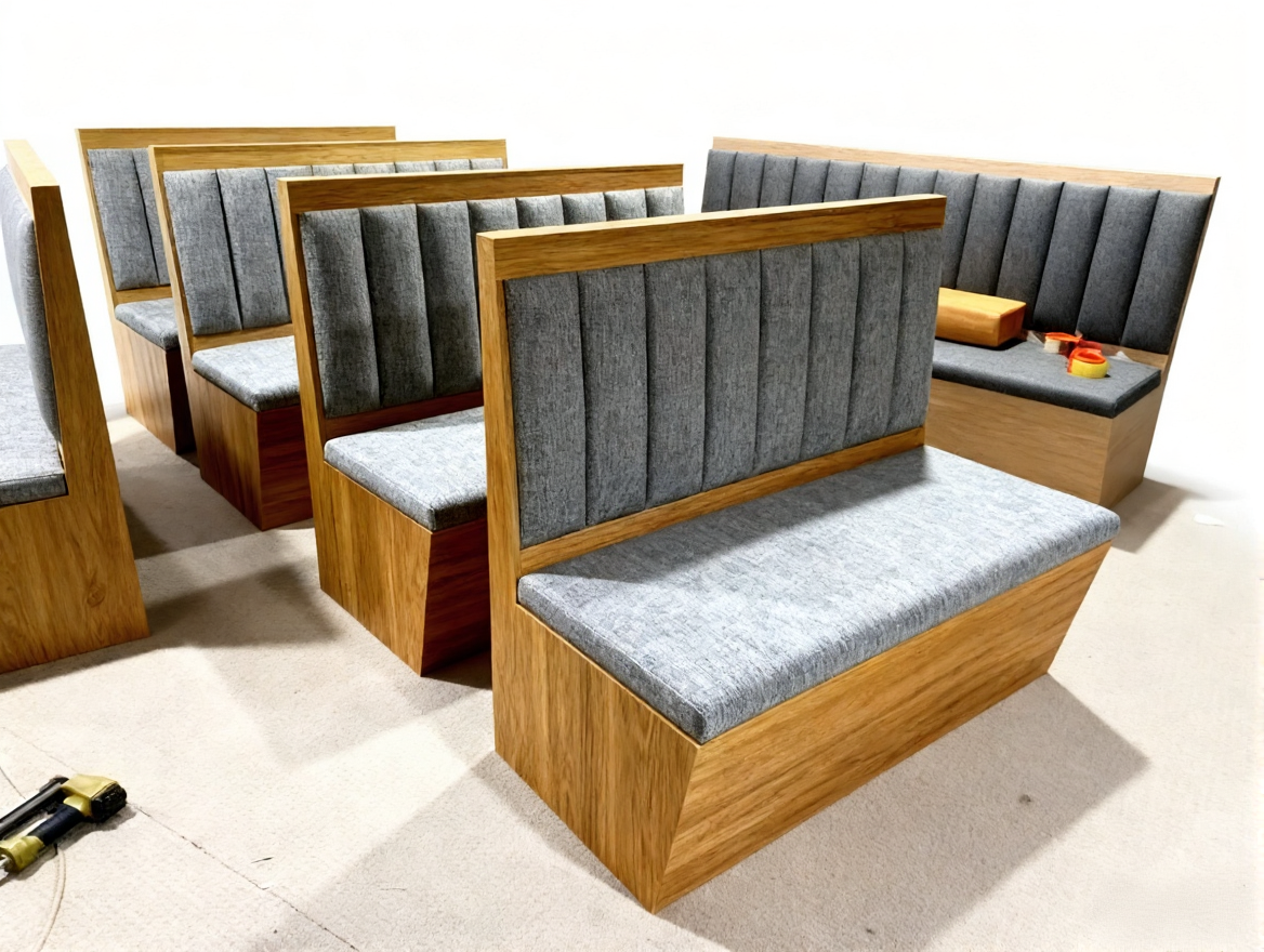 Custom Architectural Divider Booth Banquette O - Pandatec